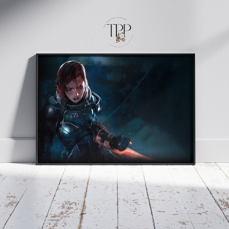 Mass Effect Poster Video Game Art Wall Decor Gaming Print Etsy