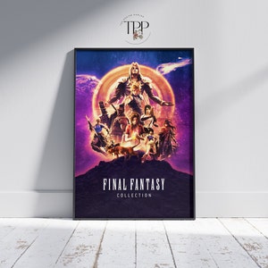 Final Fantasy VII Poster, Gaming Room Decor, Video Game Art, Gift for ...