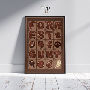 Forrest Gump Movie Poster: Retro Hollywood Film Art Print - Etsy