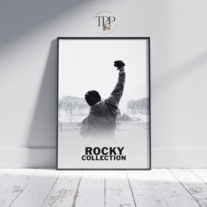 Rocky Movie Poster, Sylvester Stallone Wall Art, Fine Art Print, Ideal ...