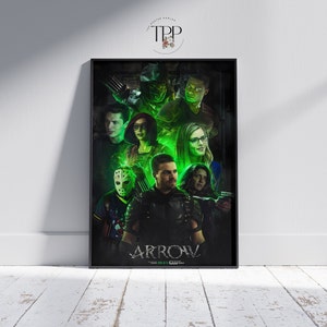 Arrow TV Series Poster: Superhero Fan Art, Sci-fi Decor - Etsy