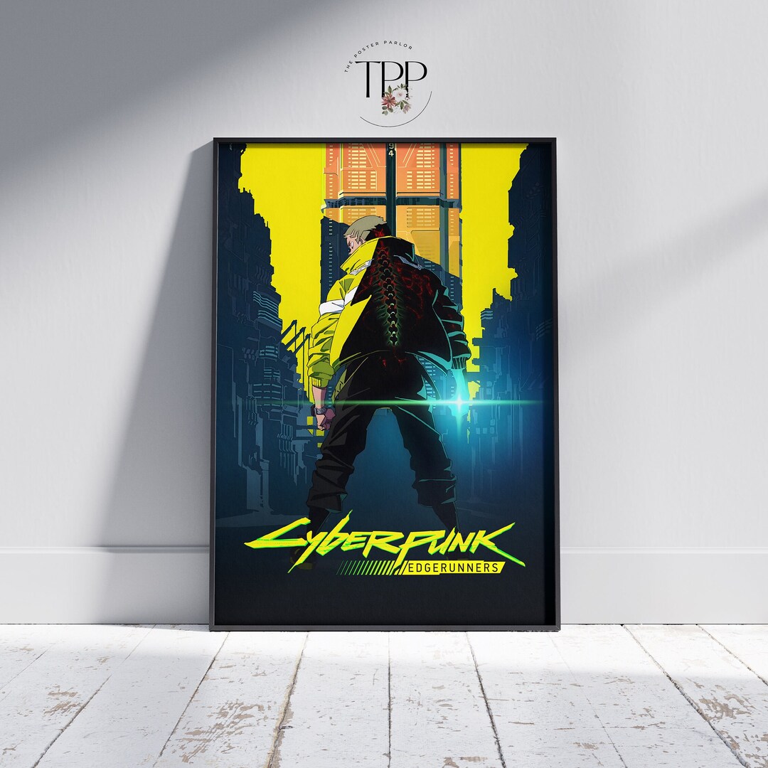 Cyberpunk Edge Runners Art Poster, Fine Art Print, Futuristic Wall ...