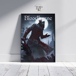 Bloodborne Game Poster, Yharnam City Wall Art, Gaming Room Decor, Fine ...