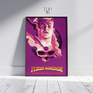 Flash Gordon Vintage Movie Poster, 80s Film, Classic Sci-fi Wall Decor ...