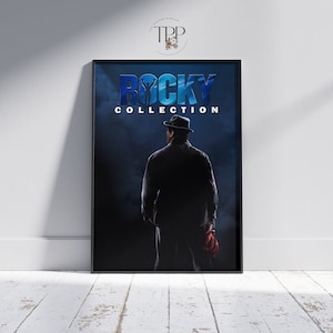 Rocky Movie Poster, Sylvester Stallone Wall Art, Fine Art Print, Ideal ...