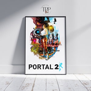 Portal 2 Game Posters, Video Game Art, Fan Made Wall Decor, Aperture ...