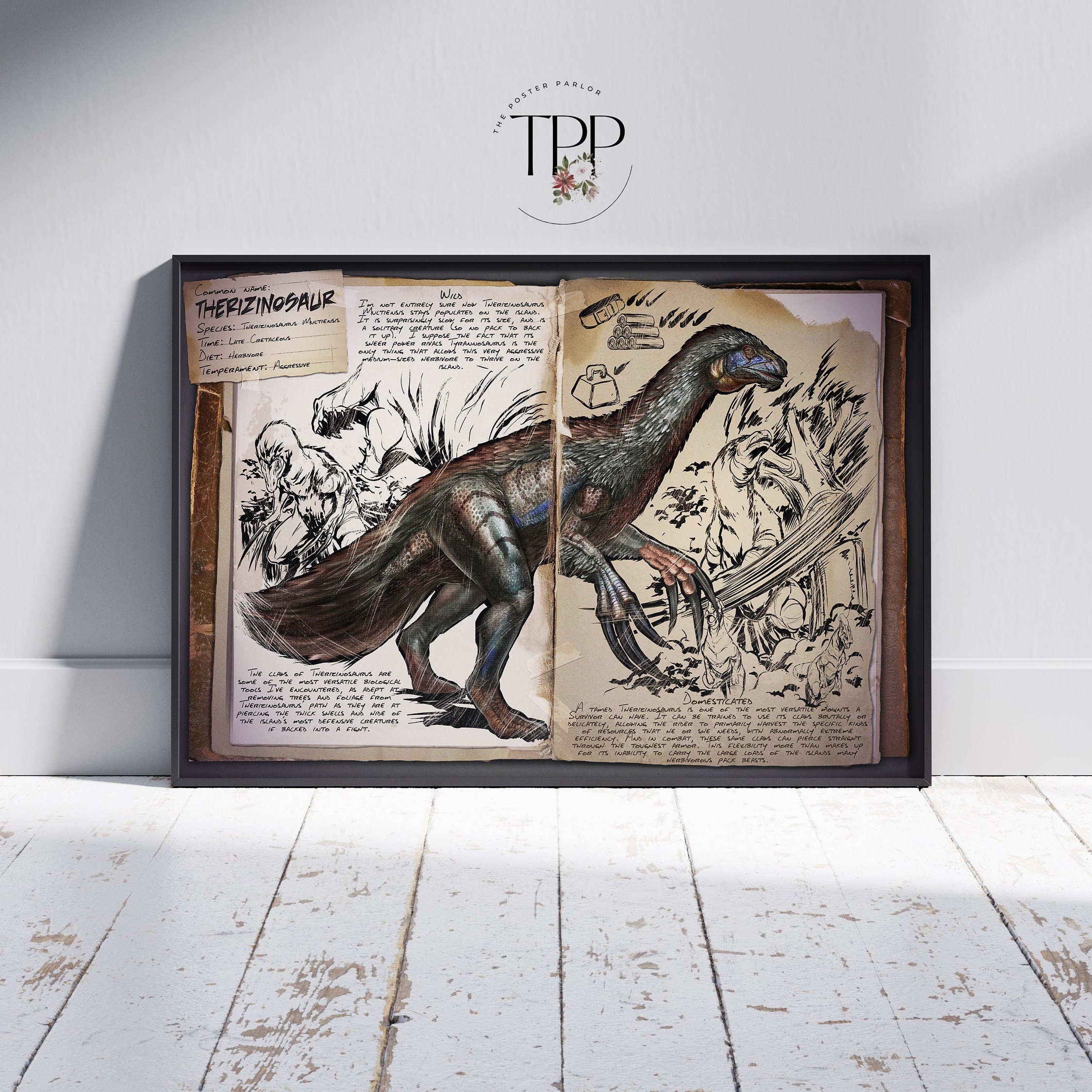 Limited Edition Ark Survival Evolved Dossiers Print Video Game Wall Art ...