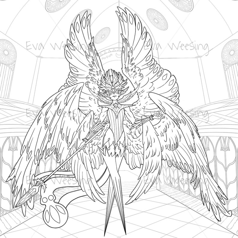 Sun Goddes Helia Coloring Page - Etsy
