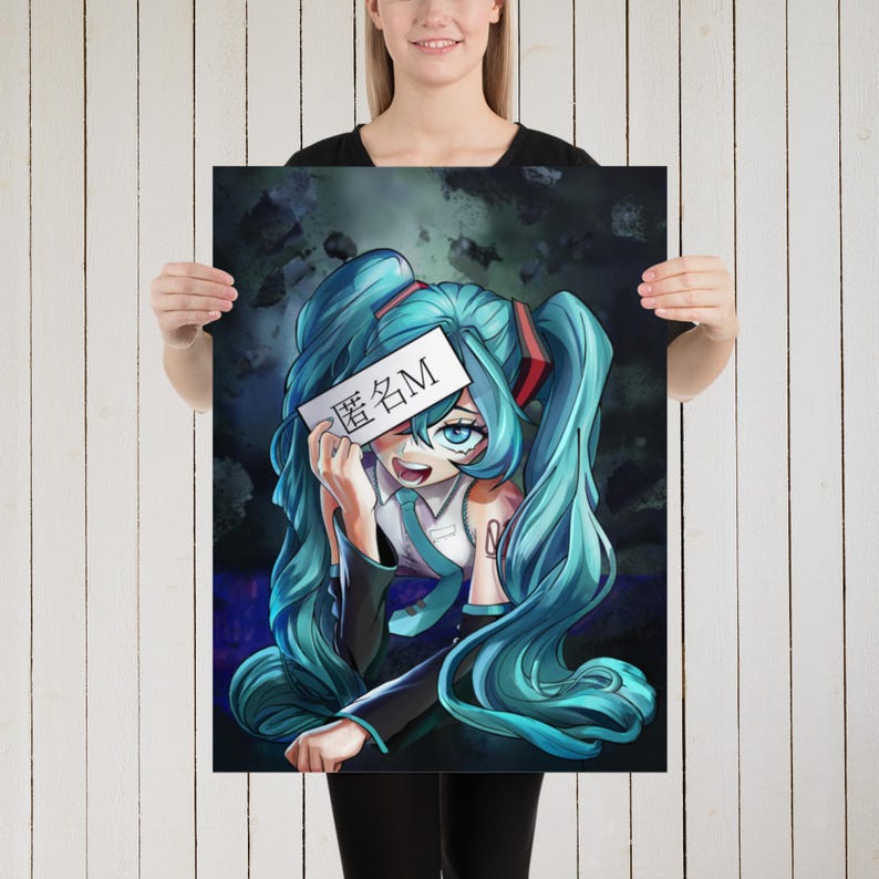 Hatsune Miku Anonymous M Poster - Etsy