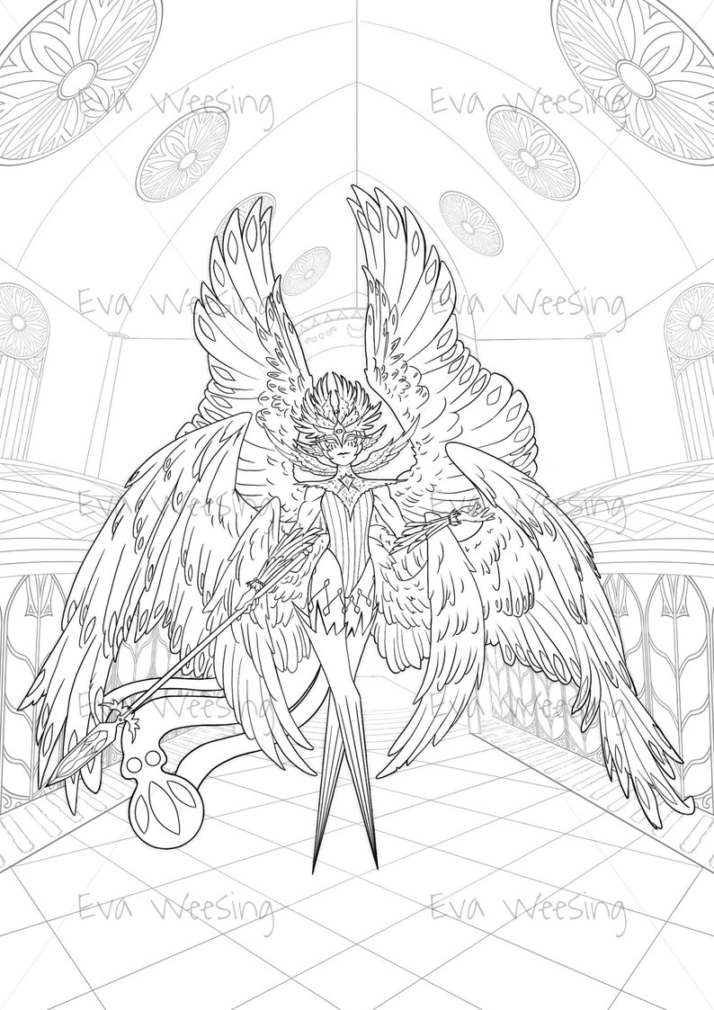 Sun Goddes Helia Coloring Page - Etsy