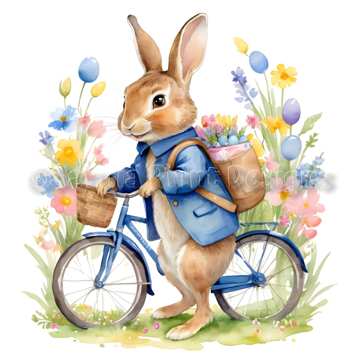 Peter Rabbit Beatrix Potter Style Easter Bunny Eggs Delivery ...