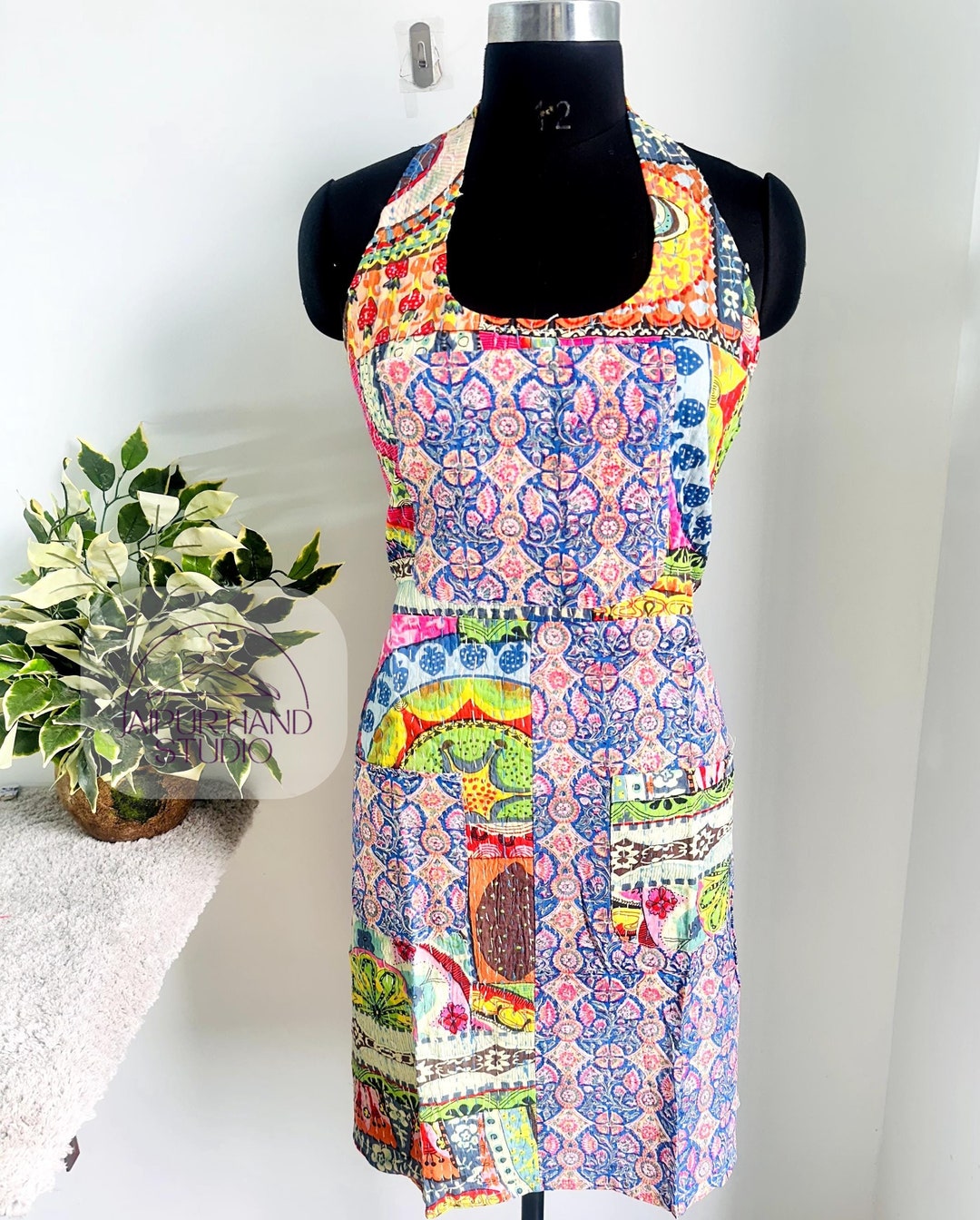 Multi Color Assorted Apron for Women's Wear, This Apron Made by Indian ...
