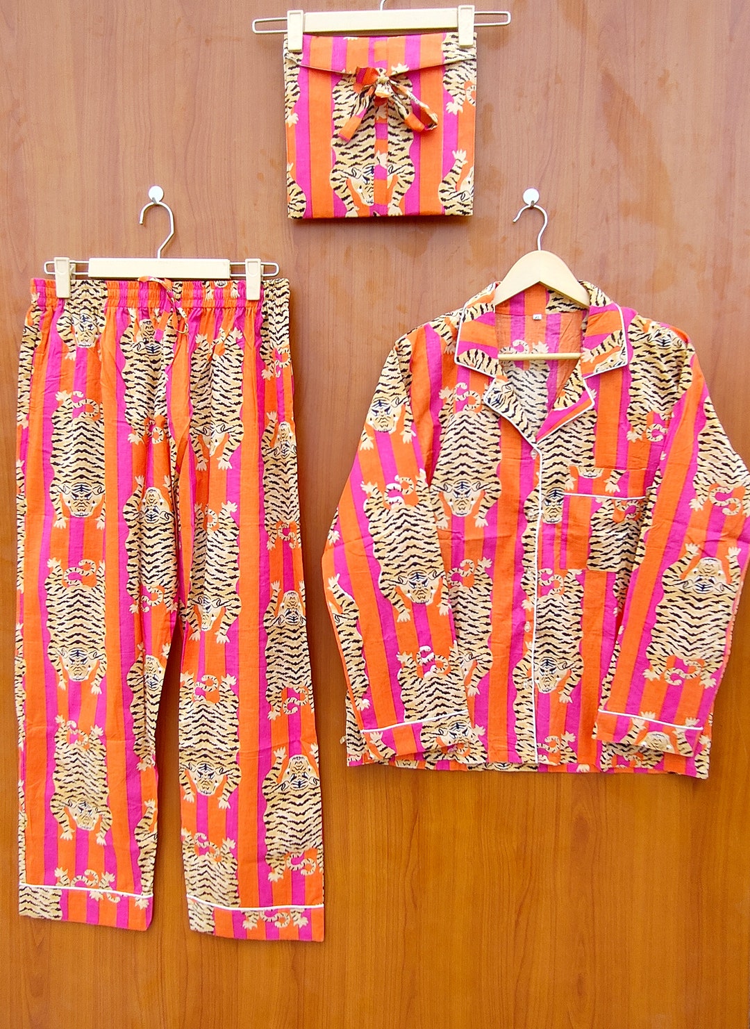 Indian Cotton Pajama Set Cotton Hand Block Print 100% Cotton Light ...