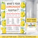 What's Your Lemonade Name Game With Nametags & Sign,birthday Games ...