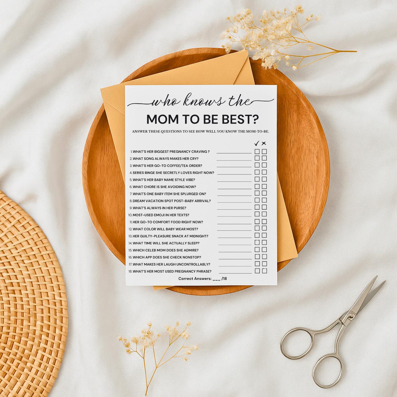 Who Knows the Mom to Be Best,minimalist Baby Shower,who Knows Mommy ...