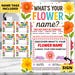 What's Your Flower Name Game With Nametags & Sign,birthday + Summer ...