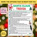 Santa Claus Trivia Party Game| Christmas Party Trivia Printable Game ...