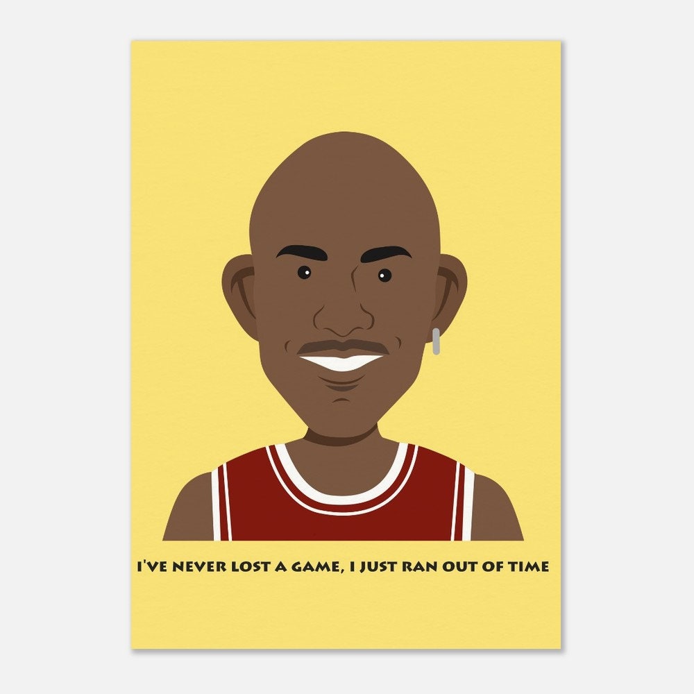 Michael Jordan Unique Minimalist Print Poster by Icons of Fame - Etsy