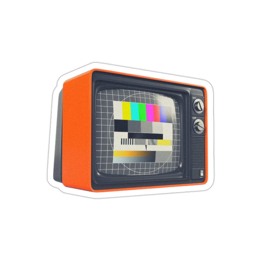 Vintage Television Sticker I TV Sticker I Tv Sticker I Old - Etsy