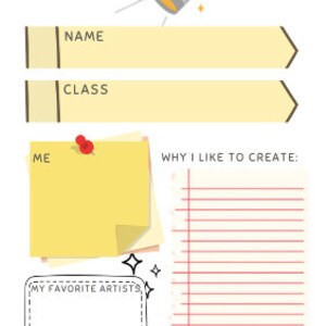 Artist Spotlight Bulletin Board Kit Printable - Art Class - Student ...