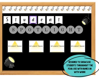 Staff Spotlight Bulletin Board Kit Printable - Etsy