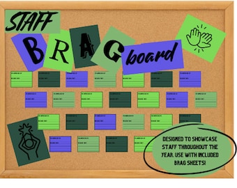 Staff Spotlight Bulletin Board Kit Printable - Etsy