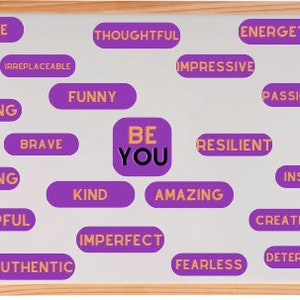 Be You Bulletin Board Kit Printable Color Print or Black and - Etsy