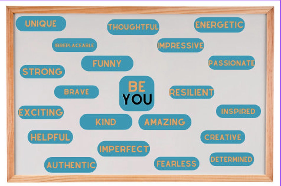 Be You Bulletin Board Kit Printable Color Print or Black and - Etsy