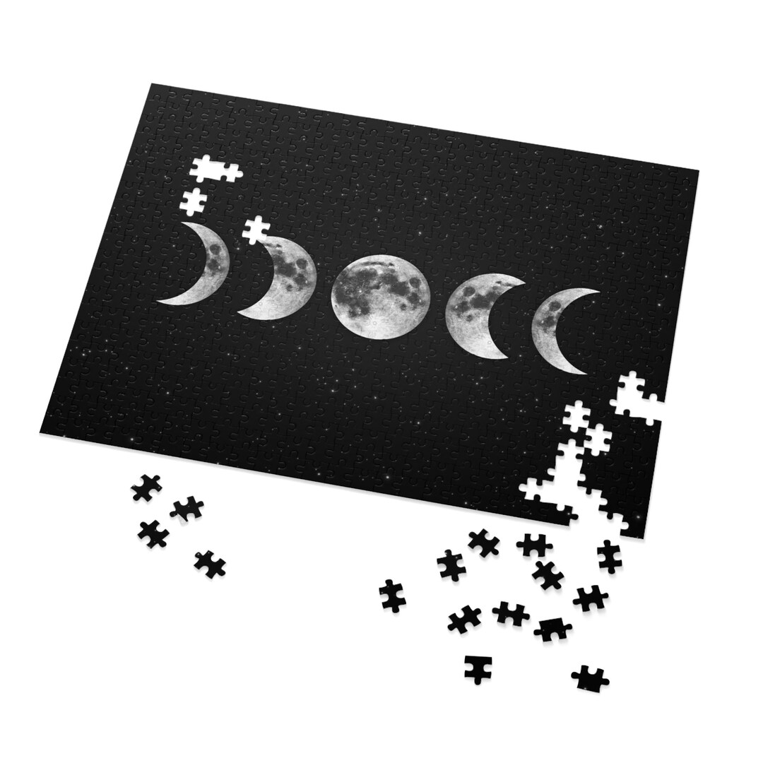 Phases of the Moon Puzzle for Kids and Adults 96, 252, 500, 1000-piece ...