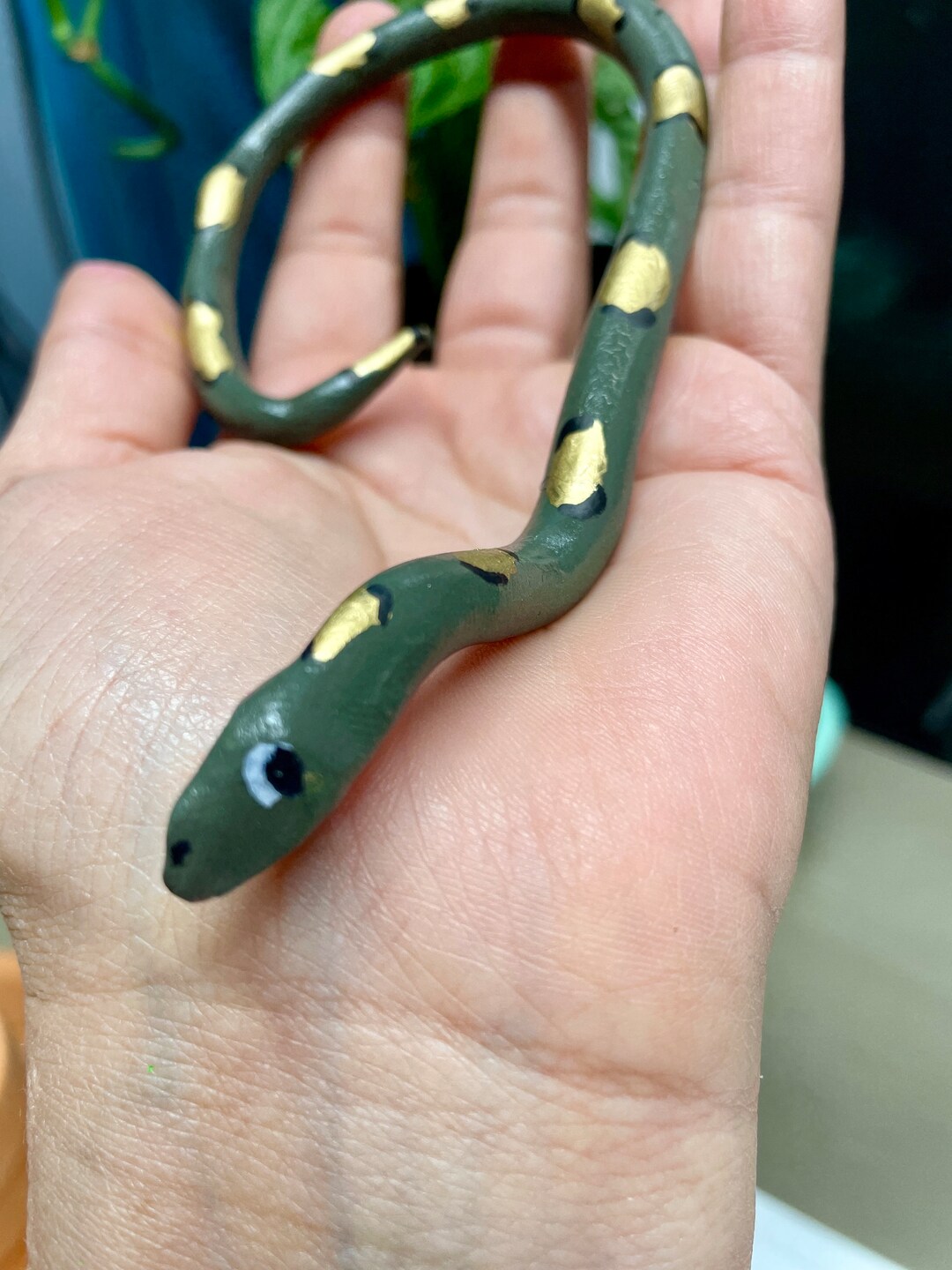 Snake Flower Pot Decor, Houseplants , Polymer Clay, Potted Plants or ...