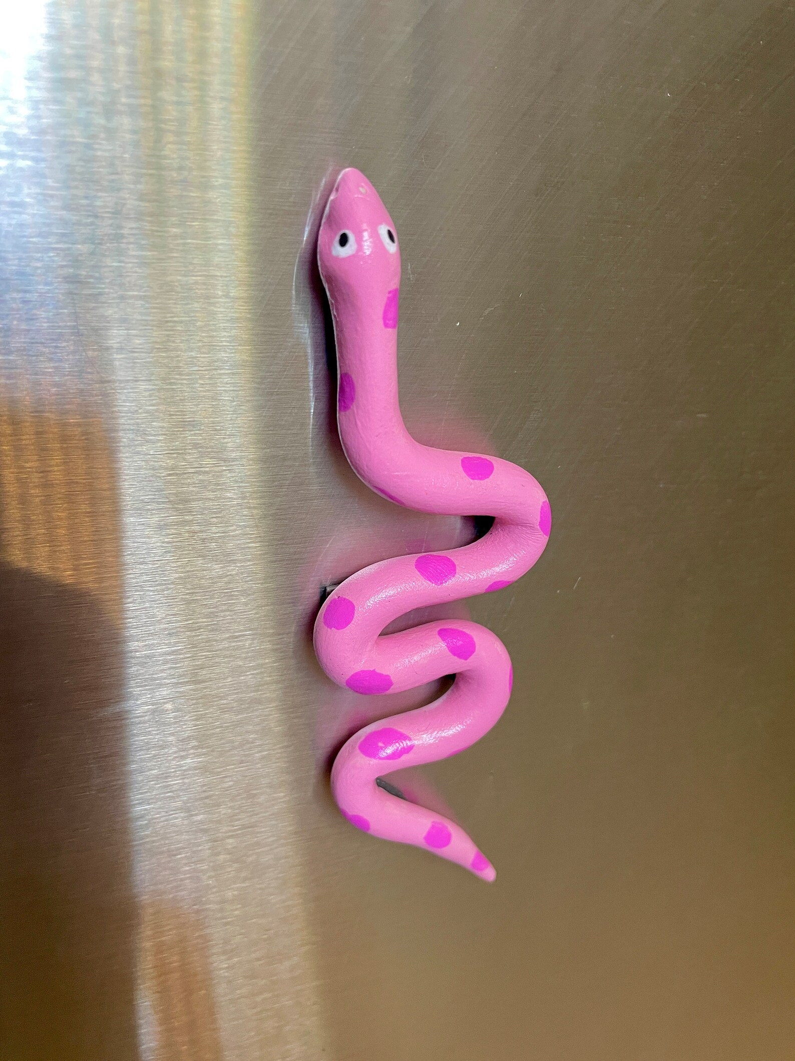 Snake Magnet , Polymer Clay, Potted Plants, Fridge or Locker Magnet - Etsy