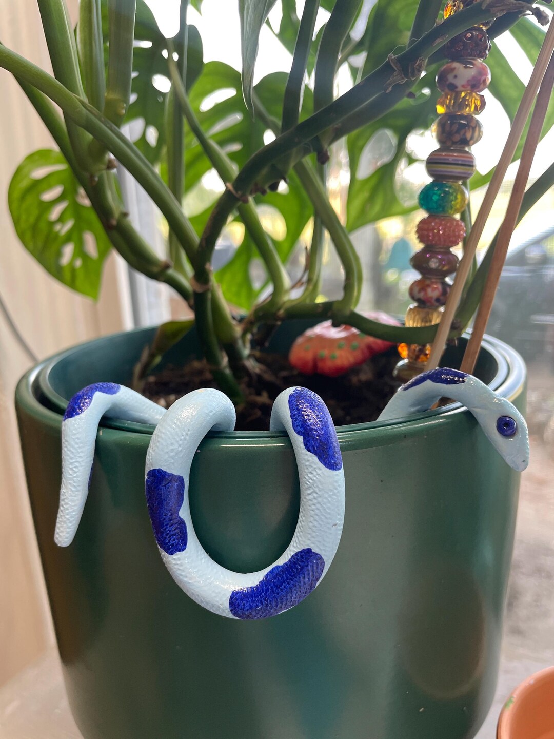 Clay Snake Flower Pot Decor, Houseplants , Polymer Clay, Potted Plants ...
