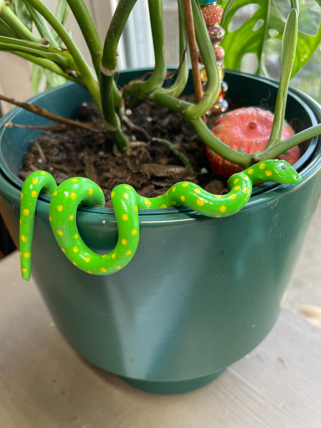 Clay Flower Pot Snake , Houseplants , Polymer Clay, Potted Plants or ...