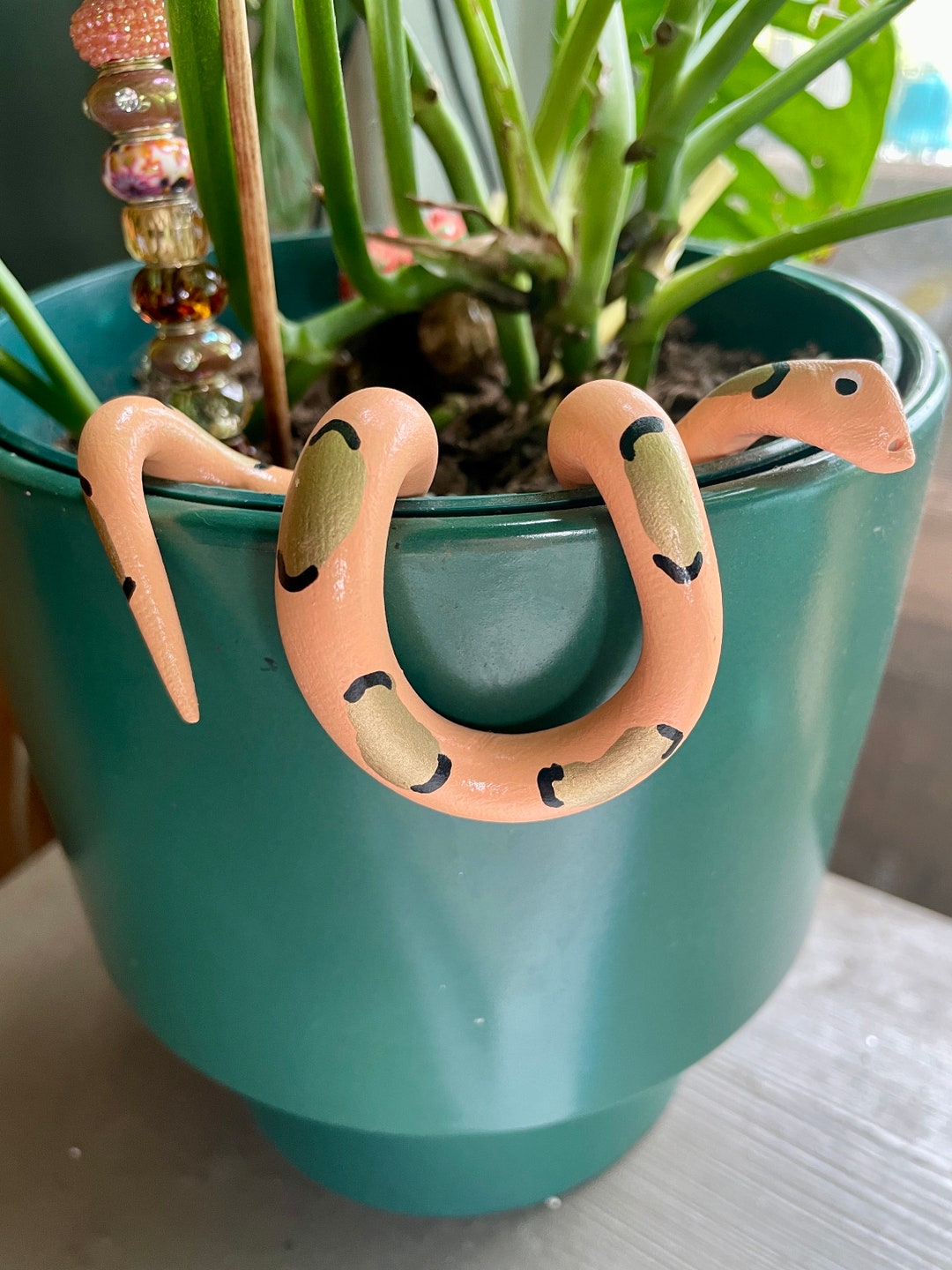 Clay Snake Flower Pot Decor, Houseplants , Polymer Clay, Potted Plants ...