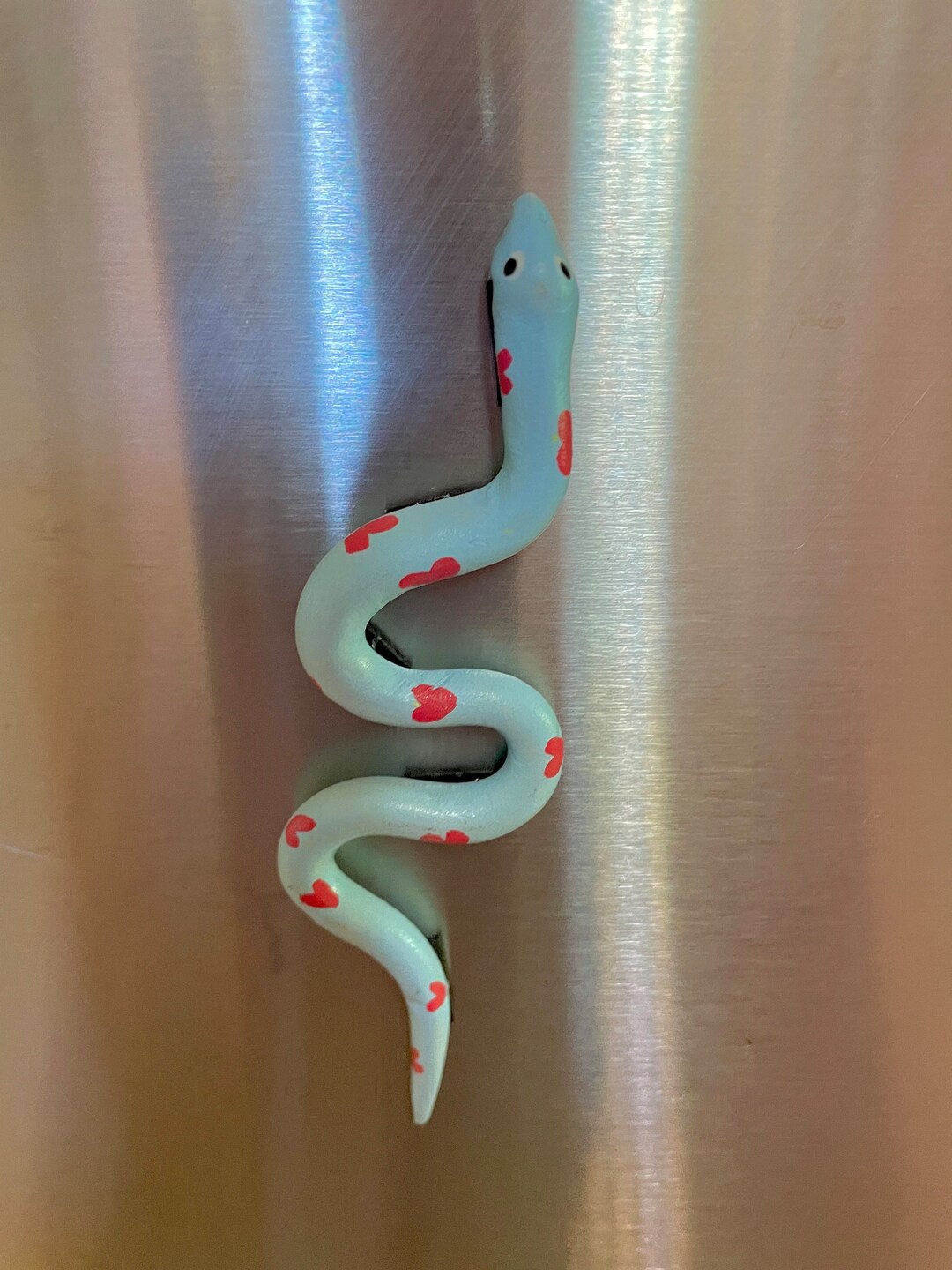 Snake Magnet , Polymer Clay, Potted Plants, Fridge or Locker Magnet - Etsy