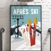 Vintage APRES SKI Sign, Apres Ski Wall Print, Vintage Ski Poster, Retro ...