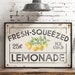 Rustic Fresh Squeezed Lemonade Sign, Vintage Farmers Market Decor ...