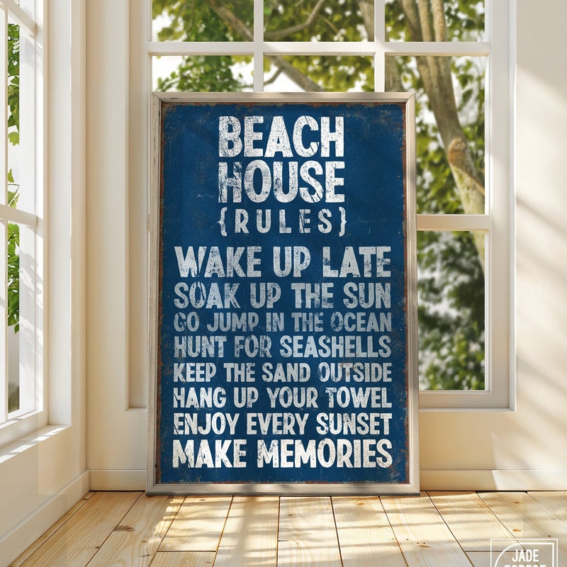 Beach House Rules - Etsy