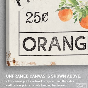 Fresh Squeezed Orange Juice Farmers Market Sign, Large Rustic Farmhouse ...