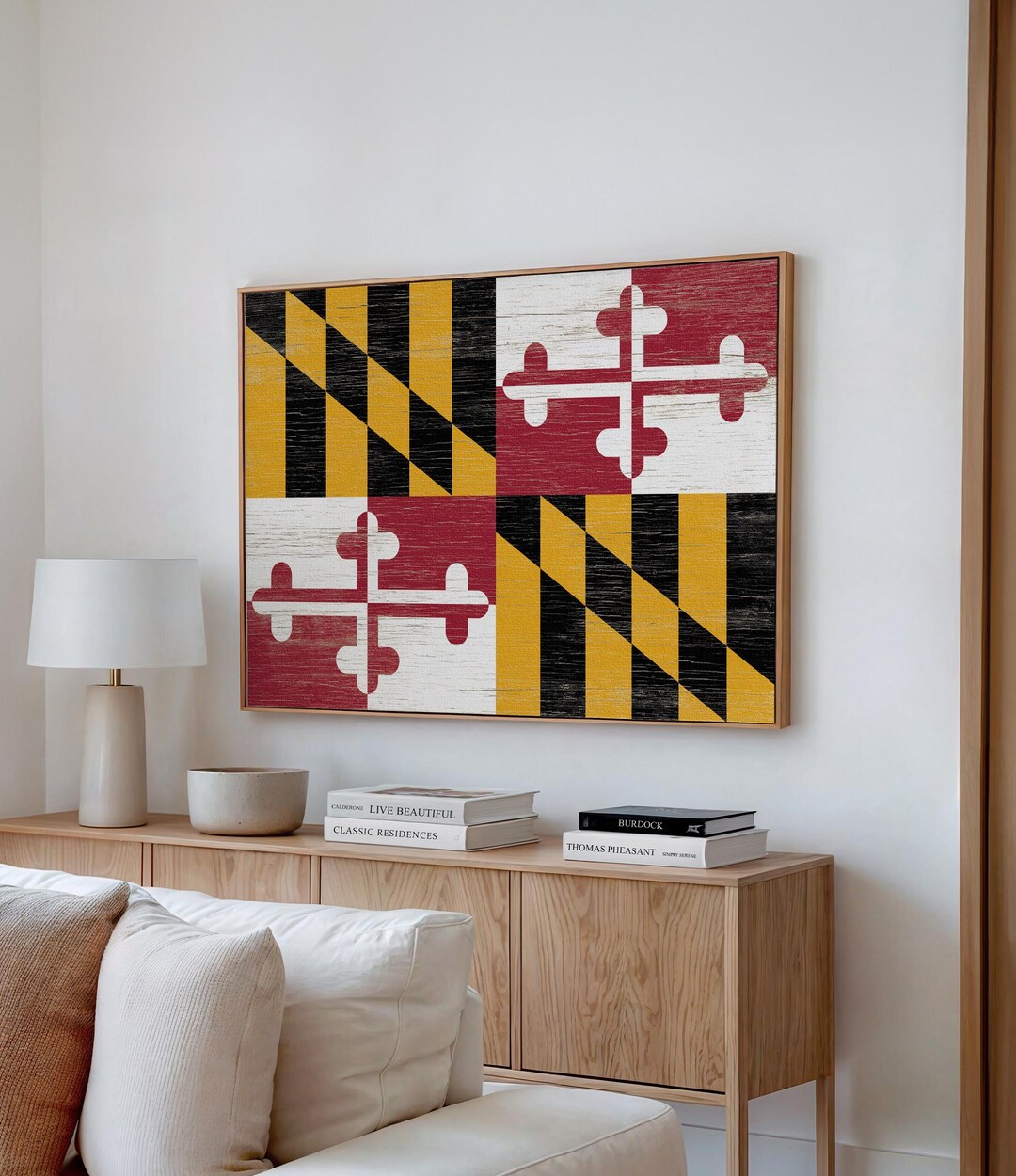 Maryland State Flag Decor, Maryland Decor, Crab Shack Decor, State of ...