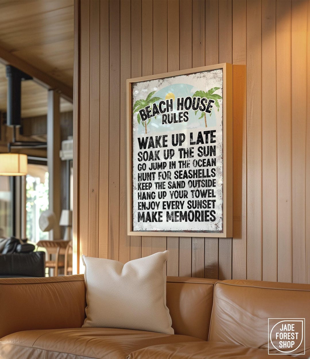 Beach House Rules Vintage Wall Sign, Beach Home Decor, Vacation Gift - Etsy
