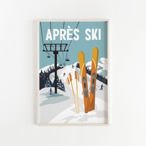 Vintage APRES SKI Sign, Retro Looking Apres Ski Poster, Vintage Ski ...