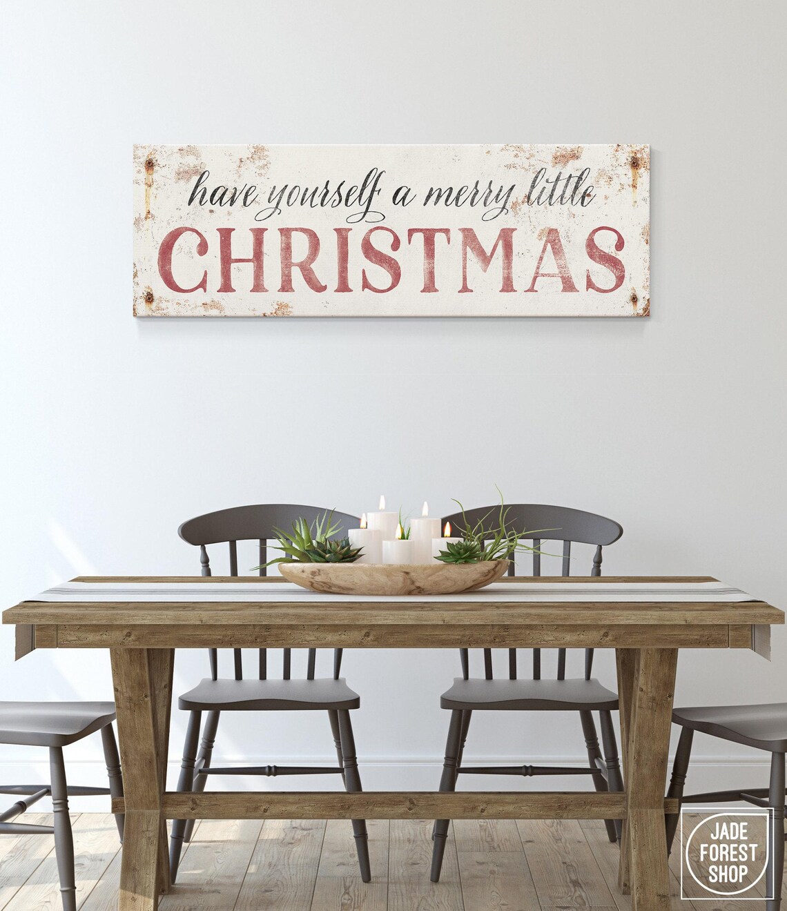 Long Horizontal Christmas Sign, Have Yourself a Merry Little Christmas ...