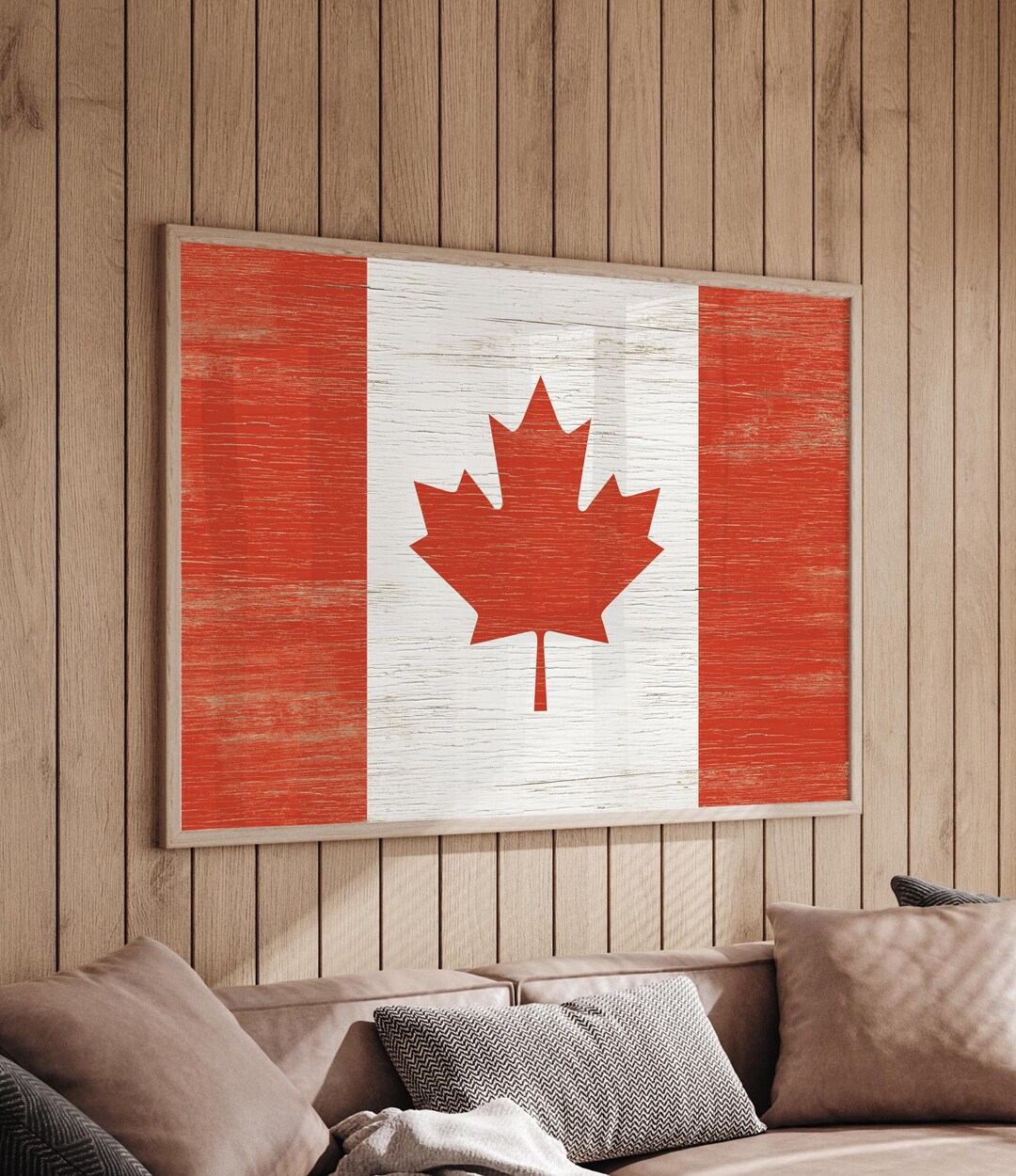 Vintage Canada Flag Poster, Canada Flag Wall Art, Flags From Around the ...