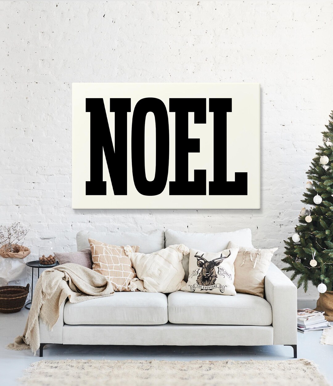 Extra Large Noel Sign, Festive Holiday Decor, Christmas Wall Art, off ...