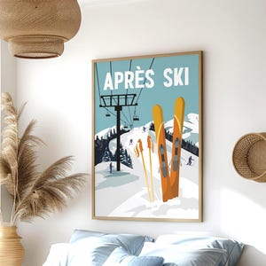Vintage APRES SKI Sign, Retro Looking Apres Ski Poster, Vintage Ski ...