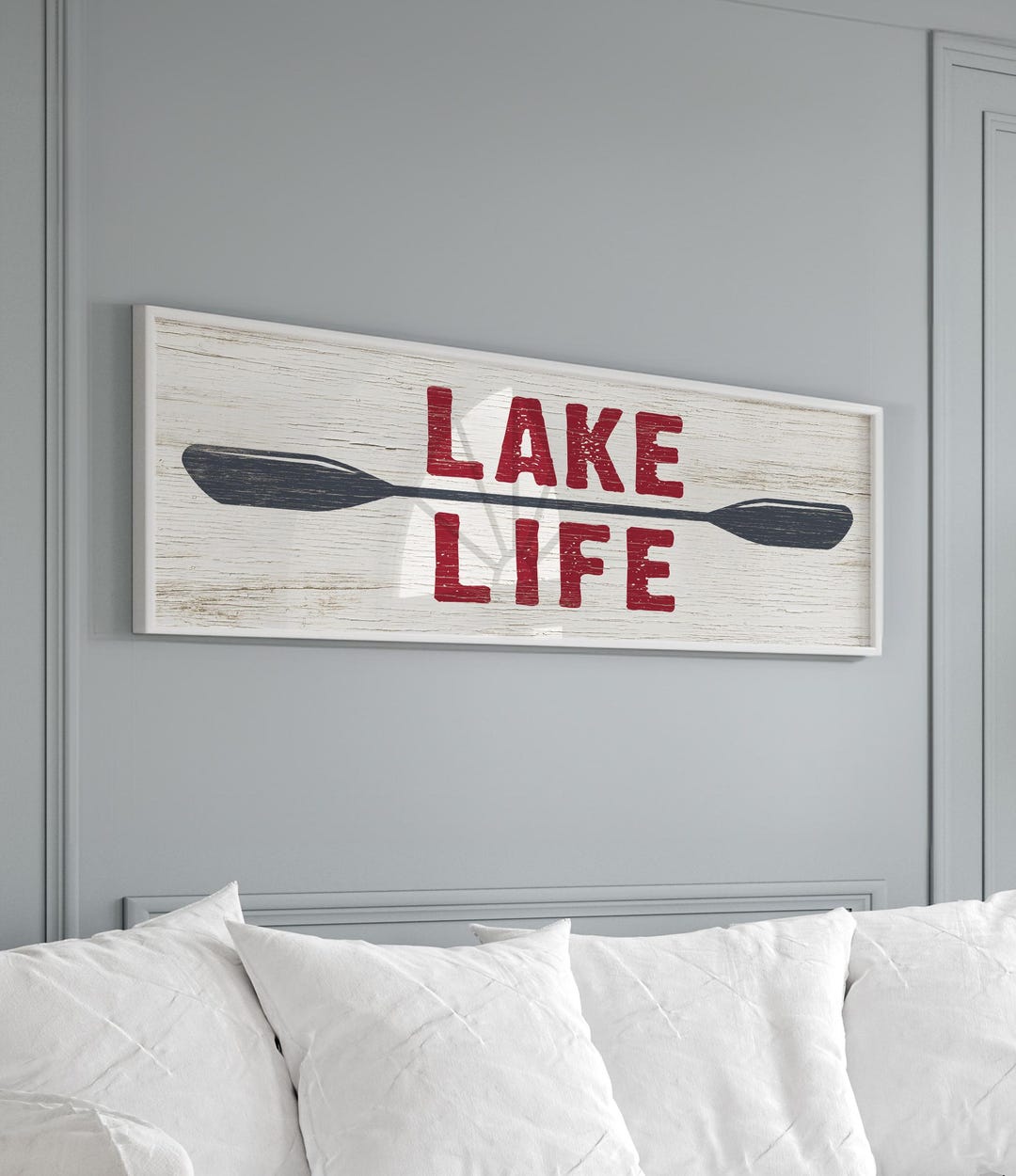 Lake Life Wall Decor: Weathered Wood Look (kayak and Canoe Paddles) - Etsy