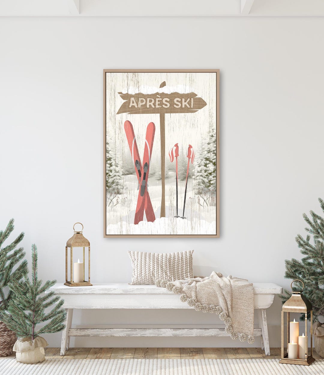 Retro Apres Ski Sign, Apres Ski Wall Print, Retro Ski Signs, Winter ...