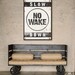 Vintage Boat Art, No Wake Signs, Retro Harbor Signs, Nautical Wall ...