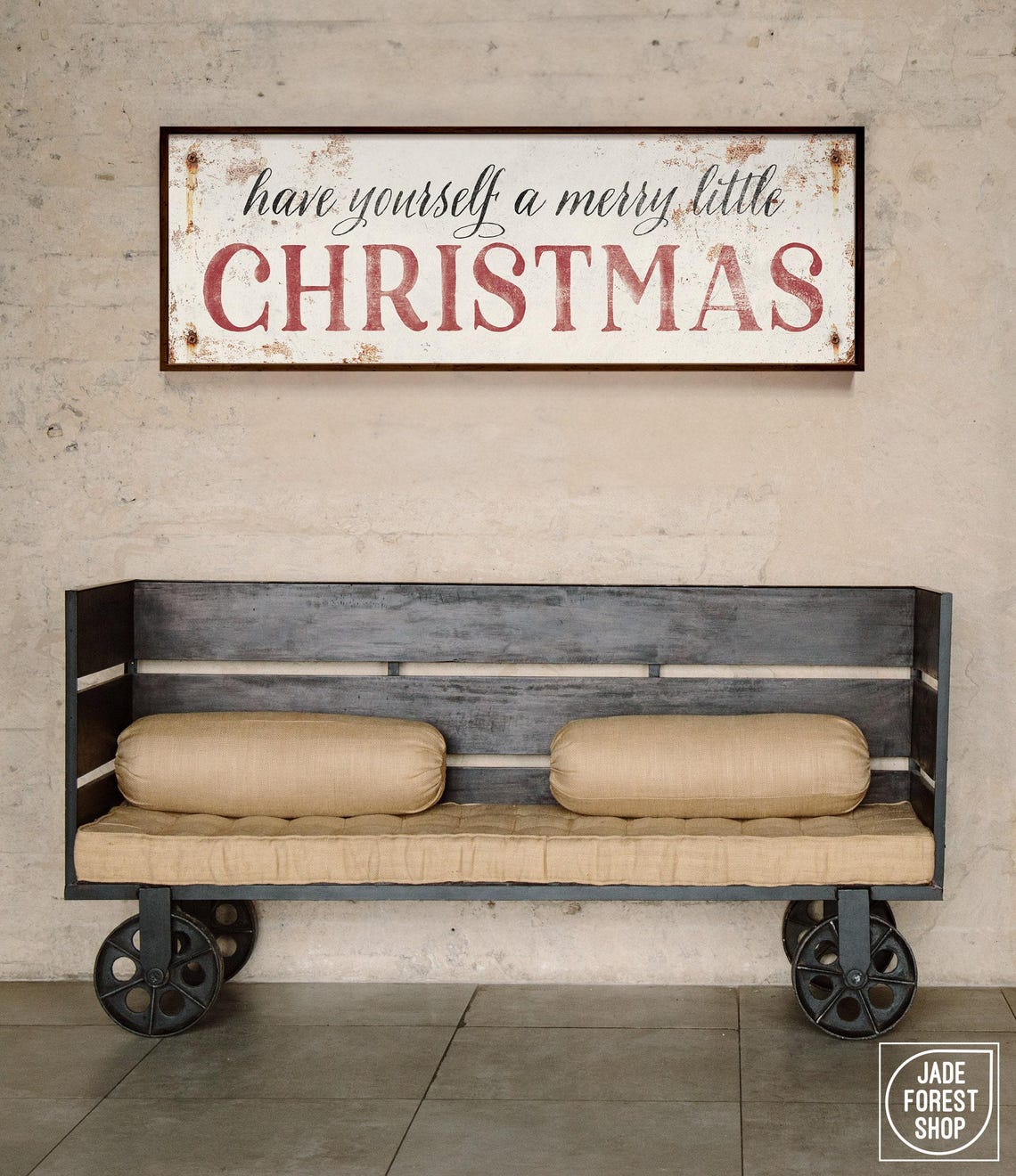 Long Horizontal Christmas Sign, Have Yourself a Merry Little Christmas ...